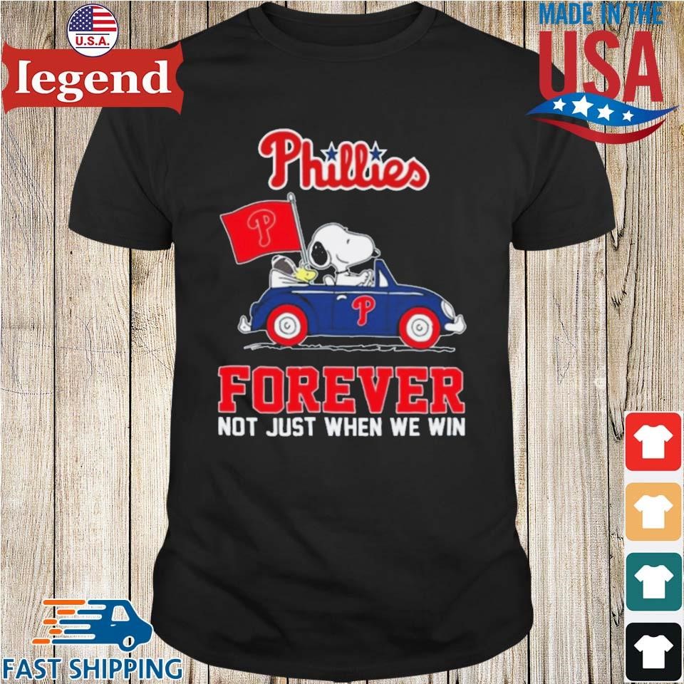 Snoopy And Woodstock Driving Car Philadelphia Phillies Forever Not Just